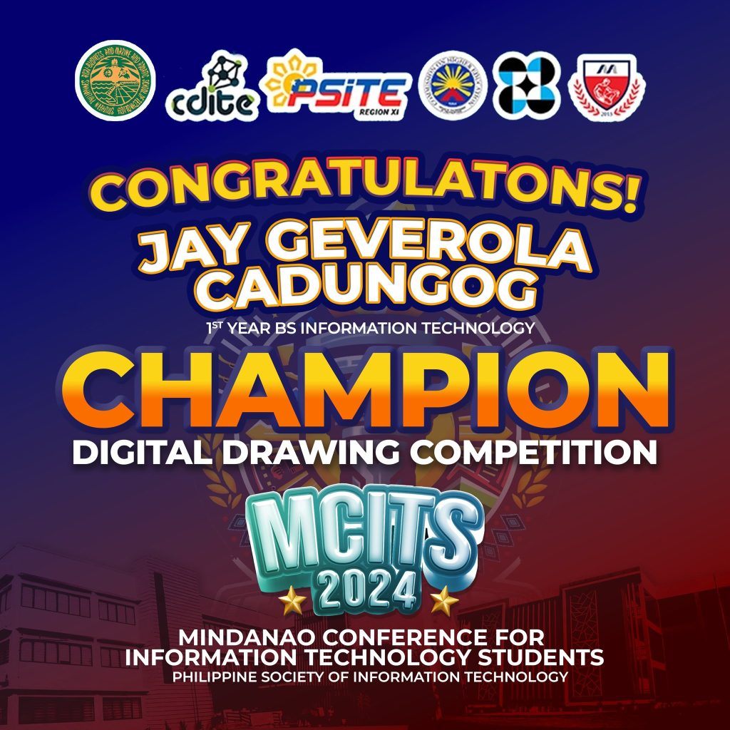 SPAMAST IT Student Wins 1st Place in Mindanao-Wide Digital Drawing ...