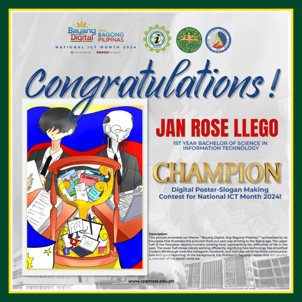 National ICT Month 2024 Digital Poster Making Contest | SPAMAST