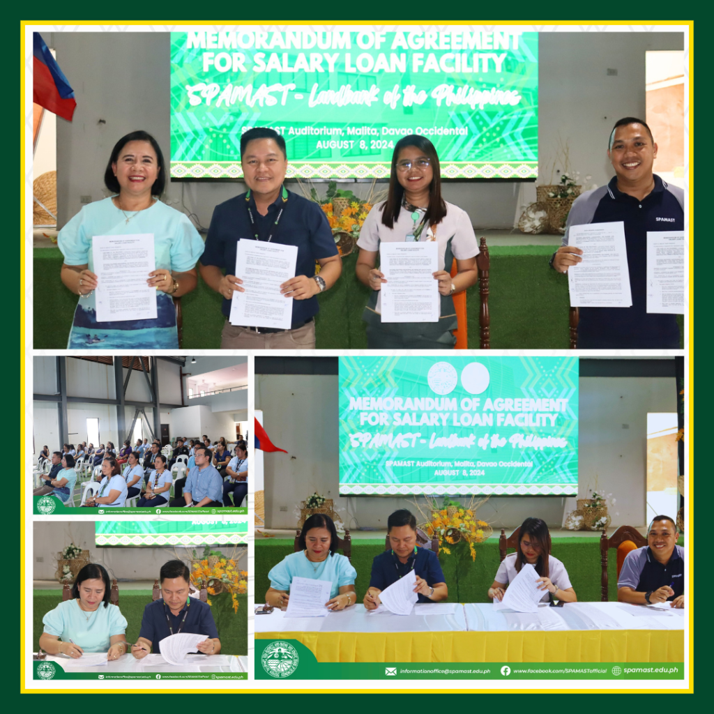 SPAMAST and Land Bank of the Philippines-Malita Branch Ink Agreement ...