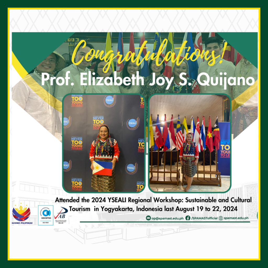 Prof. Elizabeth Joy S. Quijano Attends 2024 YSEALI Regional Workshop on ...