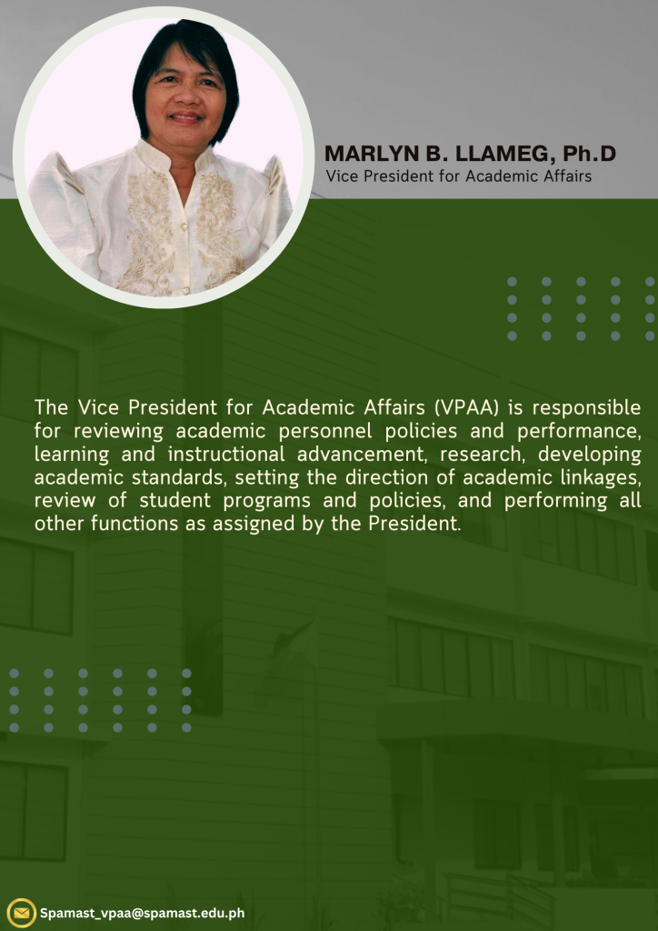 Vice President for Academic Affairs | SPAMAST